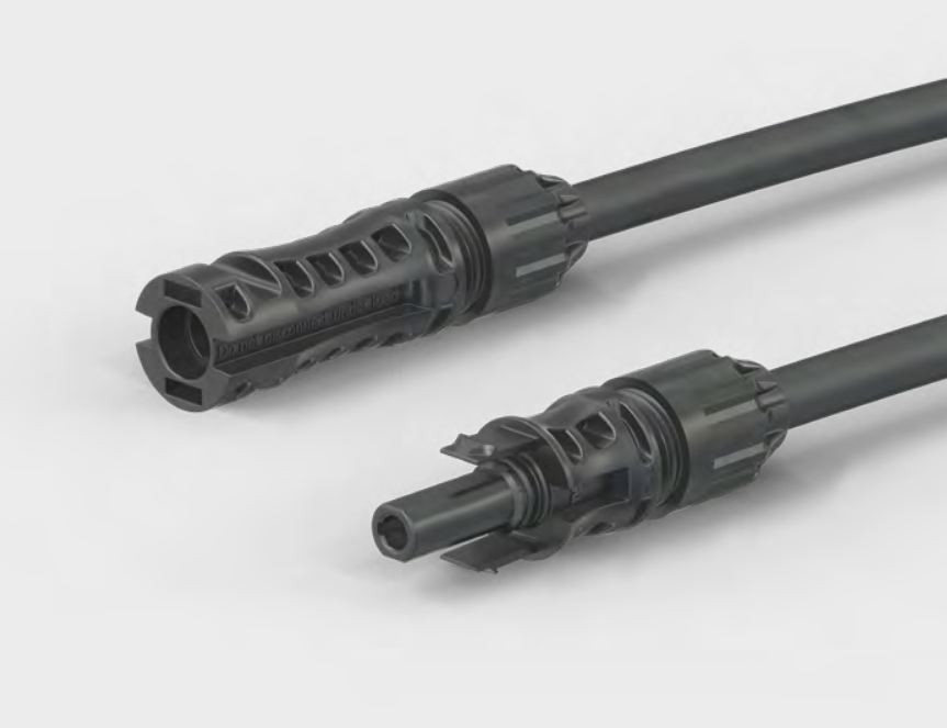 6mm² solcellekabel på mål med stik - Bad Energy